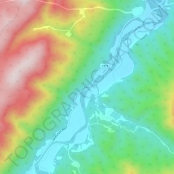 Mapa topográfico Peru, altitud, relieve