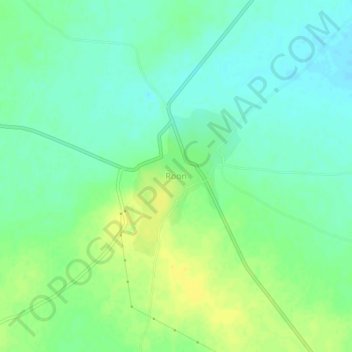 Mapa topográfico Roon, altitud, relieve
