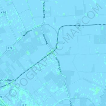 Mapa topográfico Blocksberg, altitud, relieve