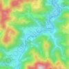 Mapa topográfico Lilienfeld, altitud, relieve