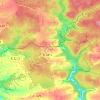 Mapa topográfico Mittelwald, altitud, relieve