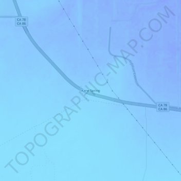 Mapa topográfico Kane Spring, altitud, relieve