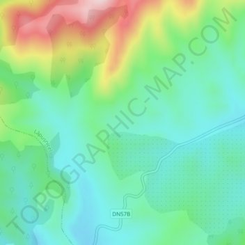 Mapa topográfico Banat Mountains, altitud, relieve