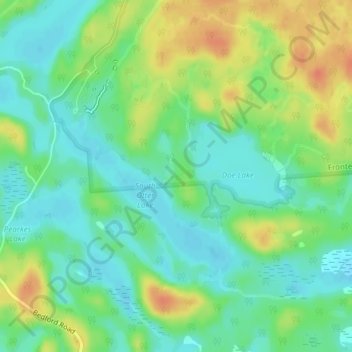 Mapa topográfico Frontenac Provincial Park, altitud, relieve