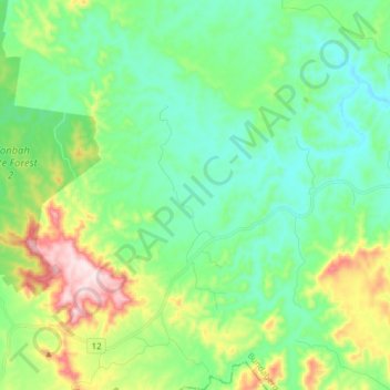Mapa topográfico New Moonta, altitud, relieve