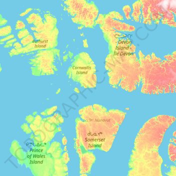 Mapa topográfico Nunavut Land Claims Agreement - Resolute Bay Inuit ...