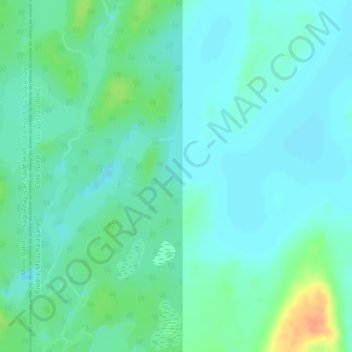 Mapa topográfico Lac Marsac, altitud, relieve