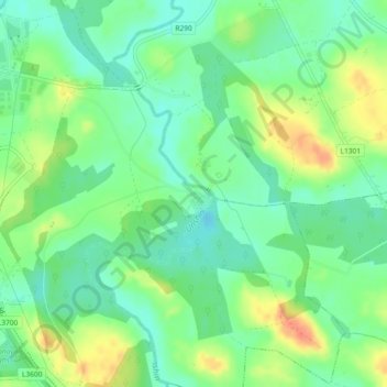 Mapa topográfico Markree Castle, altitud, relieve