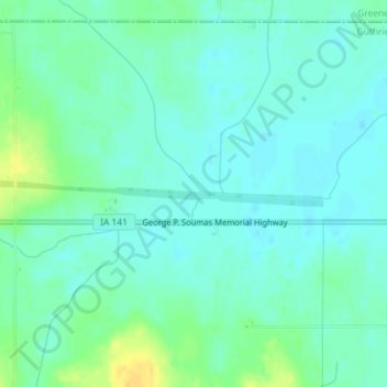 Mapa topográfico City of Coon Rapids, altitud, relieve
