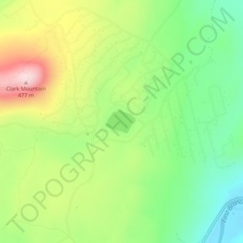 Mapa topográfico Lake Eaton, altitud, relieve