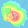Mapa topográfico Isla Isabela, altitud, relieve